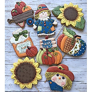 LILIAO Fall Pumpkin Flower Cookie Cutter - 4.4 x 4.4 inches - Stainless Steel - By Janka