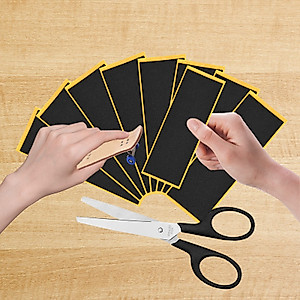 Xloey Fingerboard Grip Tape,1.5x4.3 Inch Fingerboard Foam Grip Tape Stickers, Adhesive Backing,16Pcs