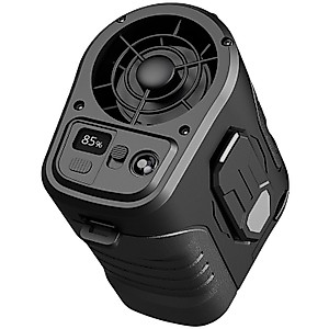 Yinken Waist Fan 10000mAh Rechargeable,Portable Fan with over 24H Working Time, 15000RPM Strong Airflow Wearable Belt Fan Personal Waist Clip Fan for Clothes Shirt Farm Work Hiking