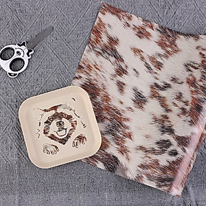 Tintnut Cowhide Permanent Vinyl Roll - 12 inch x 5ft, Cow Print Adhesive Vinyl, Skins Animal Print Vinyl, Permanent Outdoor Vinyl for Decor Sticker, Self Sticker Water proofing Vinyl