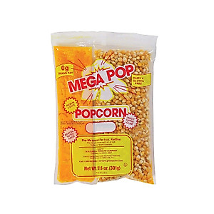 BeeQ BOX - (Pack of 12) Mega Pop Popcorn, Oil and Salt Kits - 10.5 oz., 16.50 Pound (Pack of 1)