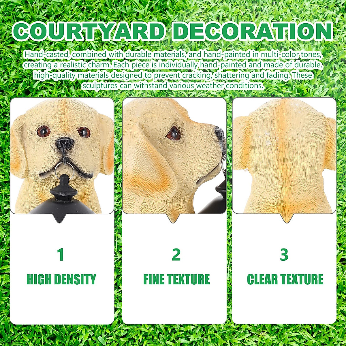 Solar Lights Outdoor Outside Solar Lights Solar Dog Lantern Simulation Resin Cartoon Animal Figurine with LED Light Outdoor Lighting Decor for Patio House Ornaments Home Decor