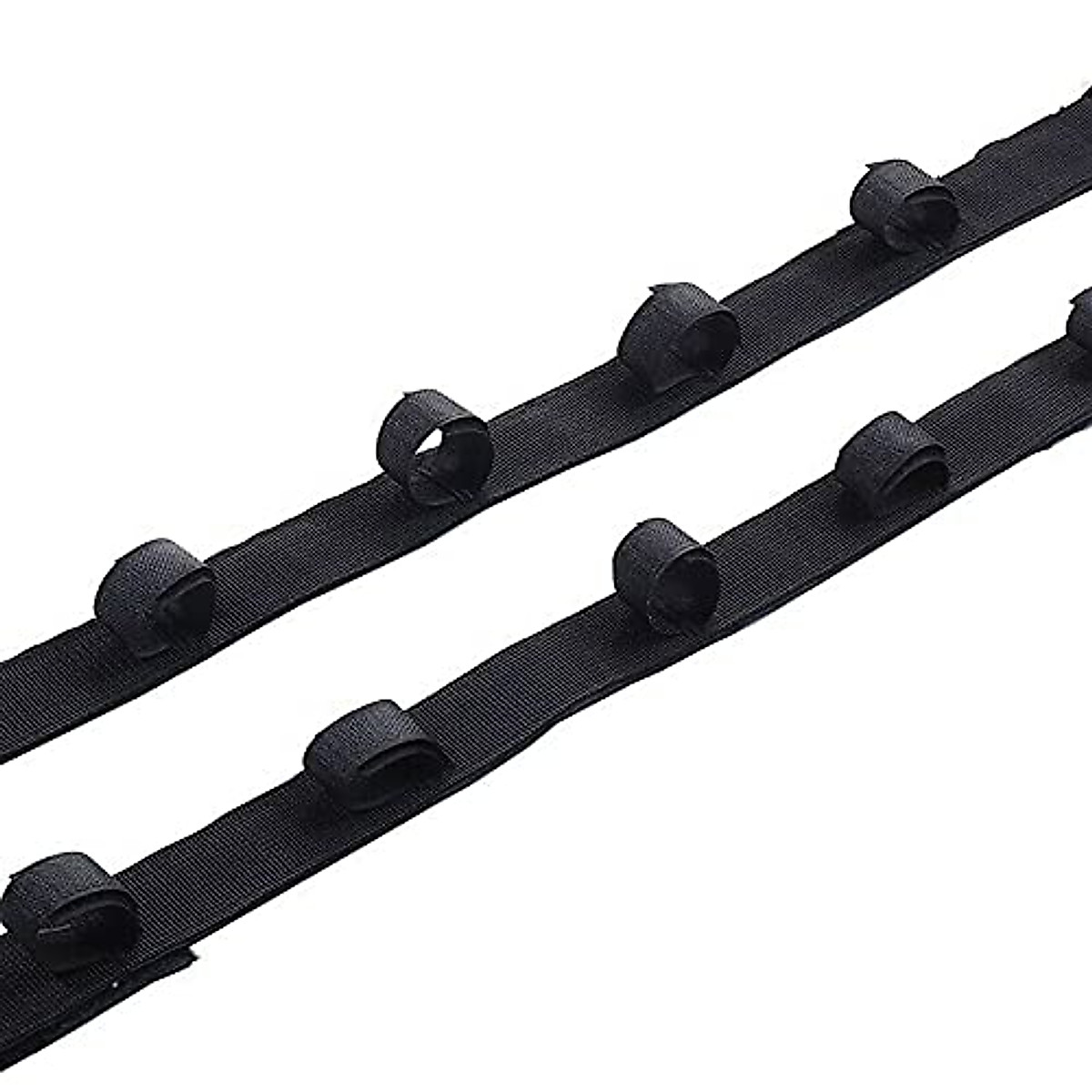 Car Fishing Rod Rack Holder Strap, 2Pcs Nylon Vehicle Fishing Rod Holder Belt 86.6 Inches Length Adjustable Polyester Strap Tackle Tools （2 PCS）