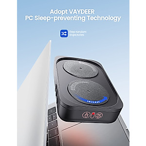 EAXBUX Undetectable Mouse Jiggler,Mouse Mover Jigger Device with LED Screen,Interval Time Adjustable,for Working from Home,Thinking/Taking Notes when Working,Keeps PC Live to lmprove Office Efficiency