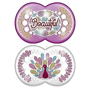 MAM Original, Nipple Shape Helps Promote Healthy Oral Development, 2 Pack, 16+ Months, Peacock