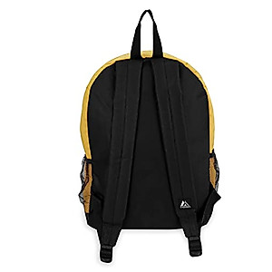 Everest Backpack with Front and Side Pockets, Yellow