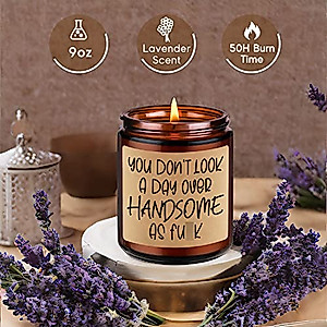 LEADO Scented Candles, Happy Birthday Presents Men, Bday Gifts, Thoughtful Birthday Gifts for Men, Husband, Boyfriend - Funny Fathers Day, Birthday Gifts for Husband, Boyfriend, Fiance, Couple, Guy