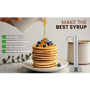 Tap My Trees Maple Syrup Hydrometer - Tap My Trees Sap Hydrometer Test Cup Kit -Maple Sugaring Equipment - Stainless Steel Hydrometer Test Jar - Maple Sugaring Starter Kit - Maple Syrup Taps