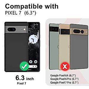 Lamcase for Google Pixel 7 Case, Crystal Clear Bling Sparkly Glitter Shiny Soft Flexible TPU Slim Drop Protection Rugged Shockproof for Women Girls Cover for Google Pixel 7 (2022), Glitter