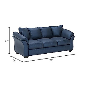 Signature Design by Ashley Darcy Casual Plush Sofa, Dark Blue