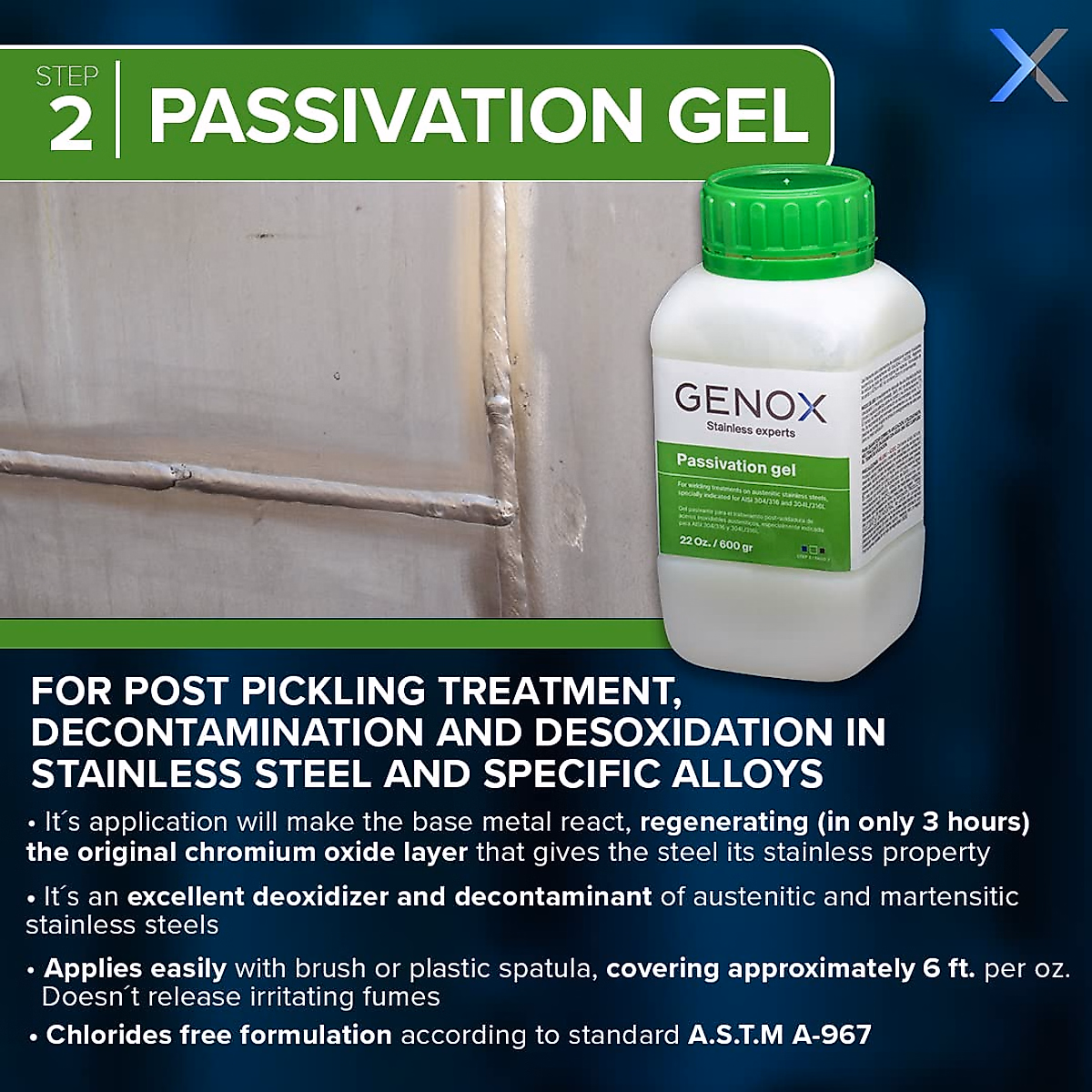 GENOX PASSIVATION GEL/PASTE FOR STAINLESS STEEL