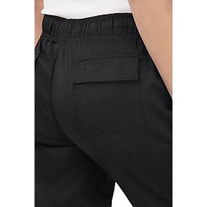 Chef Works Women's Cargo Chef Pants, Black, Medium