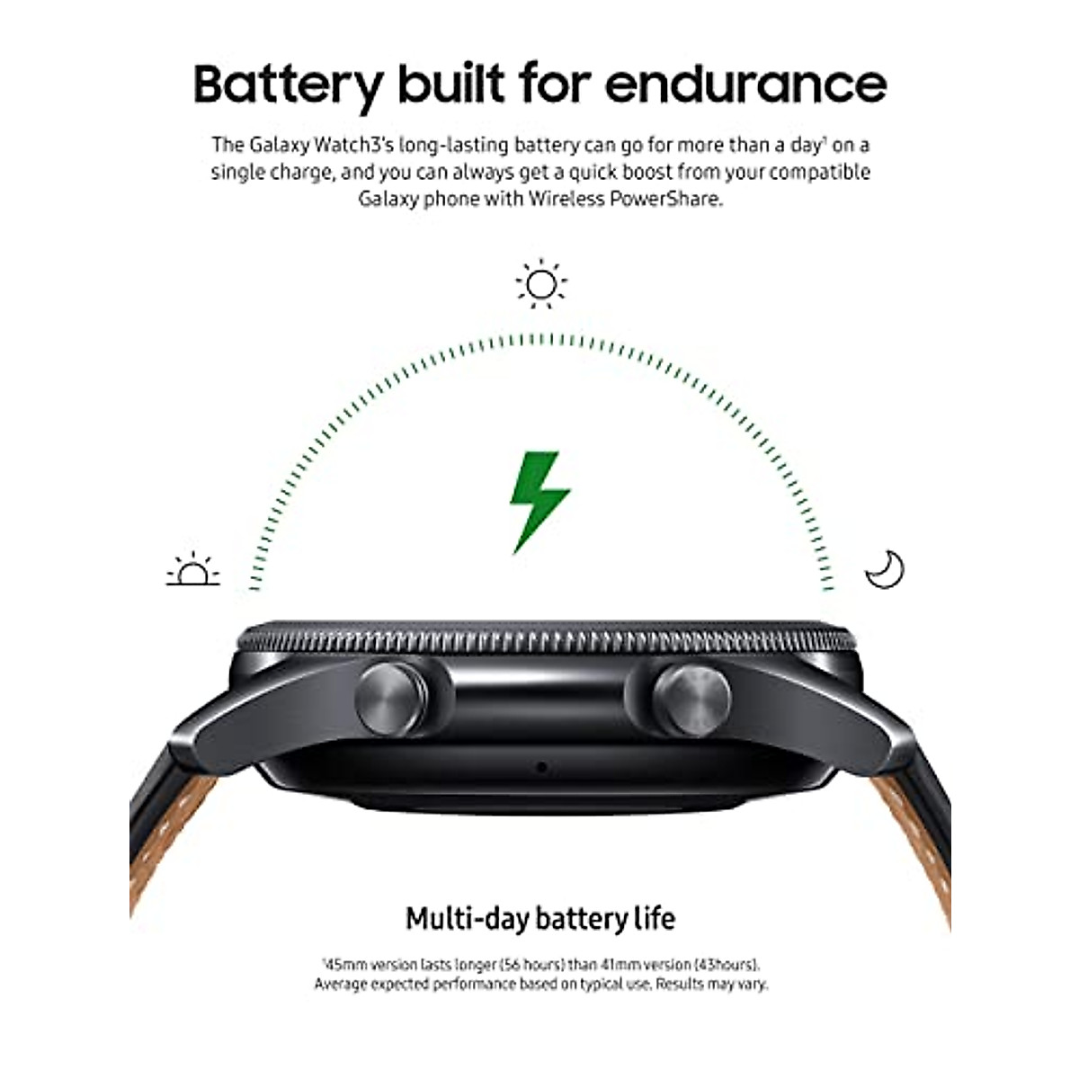 Samsung - Galaxy Watch3 Smartwatch 45mm Stainless - Mystic Blk -SM-R845UZKAXAR- (Renewed)