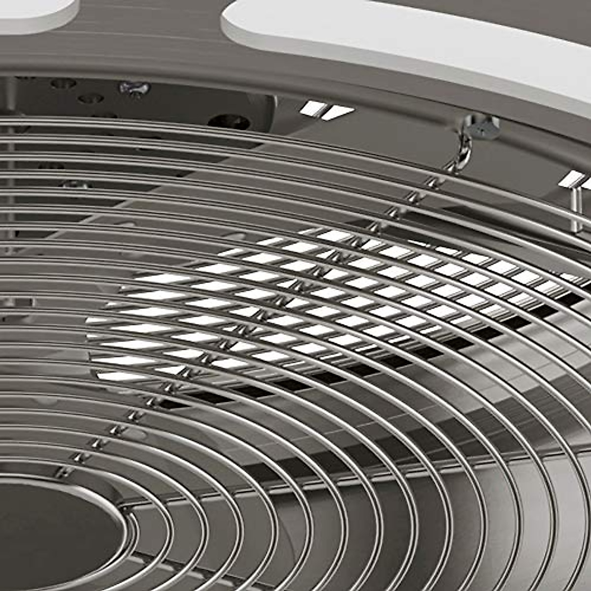 Hunter Tunley Indoor Ceiling Fan with LED Light and Wall Control, 12", Brushed Nickel