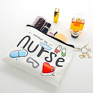 onstary Nurse Survival Kit Cosmetic Bag Birthday Gift For Nurse Nursing Graduation Gift CanvasBag (nurse)