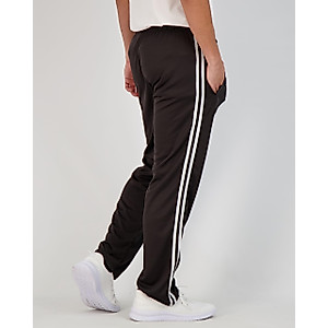 Real Essentials Men's Mesh Athletic Active Gym Workout Open Bottom Sweatpants Pockets Sports Training Soccer Track Running Casual Lounge Comfy Jogging Quick Dry Drawstring Pants- Set 5, M,Pack of 3