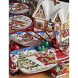 Certified International Santa's Workshop 2-Tier Server, Multicolor