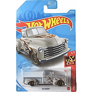 Hot Wheels '52 Chevy, [gray] 229/250 Flames 3/5