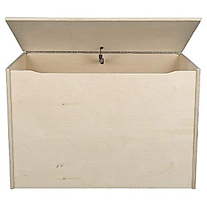 Little Colorado Big Toy Box – Handcrafted Wooden Toy Box / Hold Children's Toys and Treasures (Unfinished)