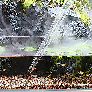 WEAVERBIRD Manual Fish Tank Water Changer Aquarium Dropper, 30ml Aquarium Clean Pipette Dropper, Fish Tank Cleaning Waste Remover, Aquarium Gravel Cleaning Straw