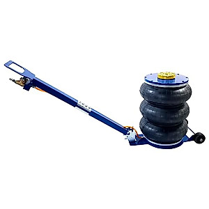 WNYSKJAP Air Jack, 5 Ton/11000 lbs Air Bag Jack for Cars, Lift Up to 15.75 Inch, 3-5S Fast Lifting Triple Bag Air Jack with Adjustable Long Handle (Blue)