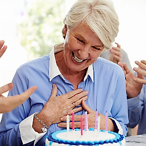 KGBNCIE Happy 70th Birthday Gifts for Women Heart Charm Bracelet Adjustable Jewelry Birthday Gift for Women Mother's Day Gifts for Mom Great Grandma Gifts