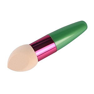Scala Foundation Makeup Sponge Eco Blender Beauty Cosmetics Egg Puff Make Up Sponge Brush (3pcs Green+Rose+Brown)