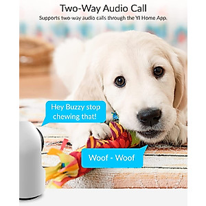 Kami Home Security Camera System 1080P HD Indoor Smart Cam, Motion-Activated with 2.4G/5G Dual-Band Wi-Fi, YI Home APP - Compatible with Alexa and Google Assistant