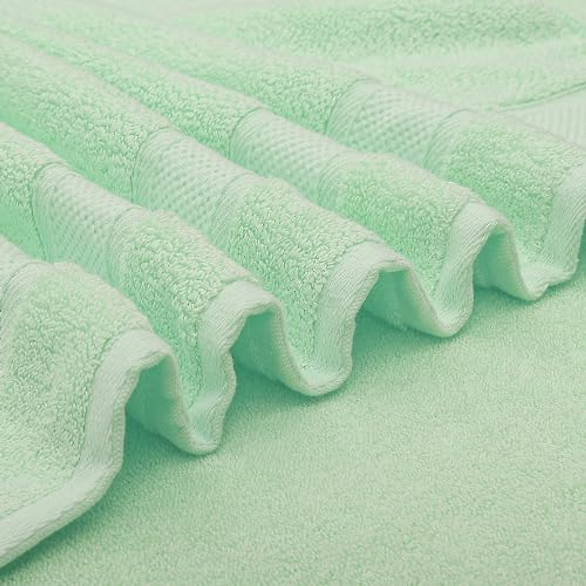 Magshion Extra Large Cotton Bath Sheet for Bathroom Adults Oversized Quick-Dry Bath Sheet Towel, Mint Green