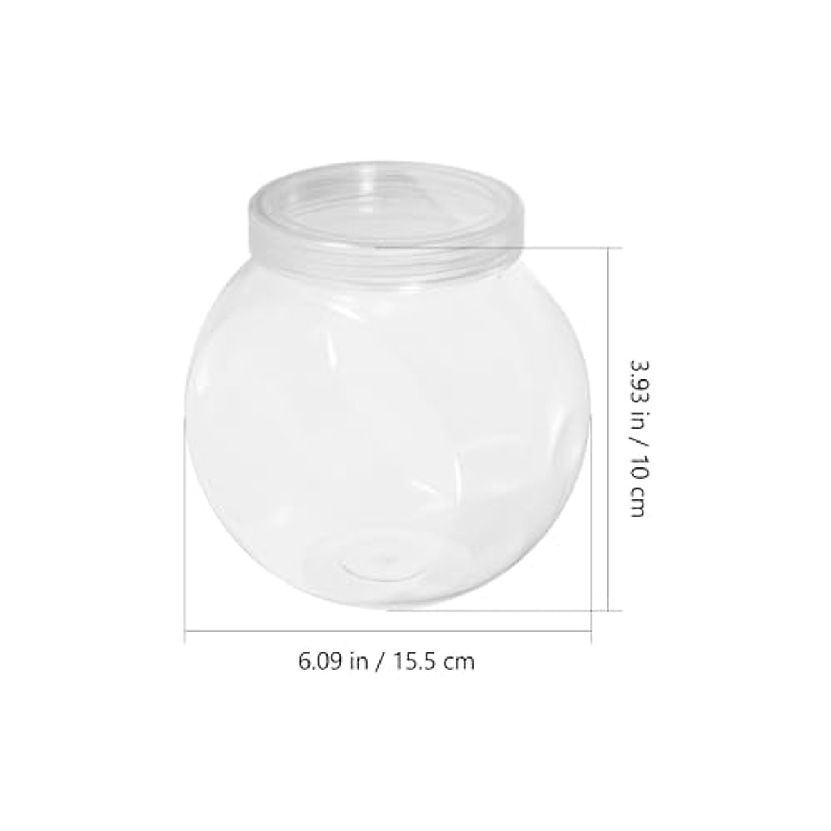 TOVINANNA 3pcs Candy Holder with Lid Small Storage Container Clear Candy Can Household Snack Holders Party Cookie Holder Small Holders Candy Container Storage Holder The Pet With Cover Jar