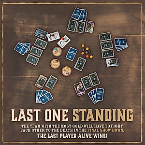 Deadwood 1876 Old West Board Game of Gold, Strategy, Secrets, and Stealing A Wild West Party Card Games for Adults and Family Game Night 2-9 Players Ages 13 and Up