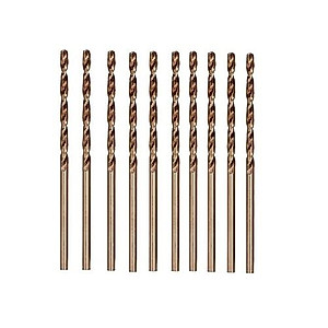 1/16-Inch Cobalt Drill Bit, 10 Pack, Jobber Length