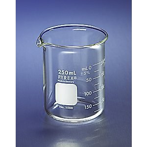 Pyrex 1000-250CNpk Griffin Low Form 250 mL Beaker Graduated 12Pk (Pack of 12)