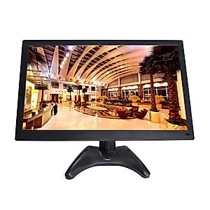 EVERSECU 13.3 inch HD 1920x1080 IPS LCD HDMI Monitor Screen Input Audio Video Display with BNC Cable for PC Computer Camera DVD Security CCTV DVR Home Office Surveillance