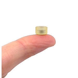 Teak Tuning Apex 61D Urethane Fingerboard Wheels - New Street Shape, 7.7mm Diameter - Ultra Spin Bearings - Made in The USA - Honey Colorway