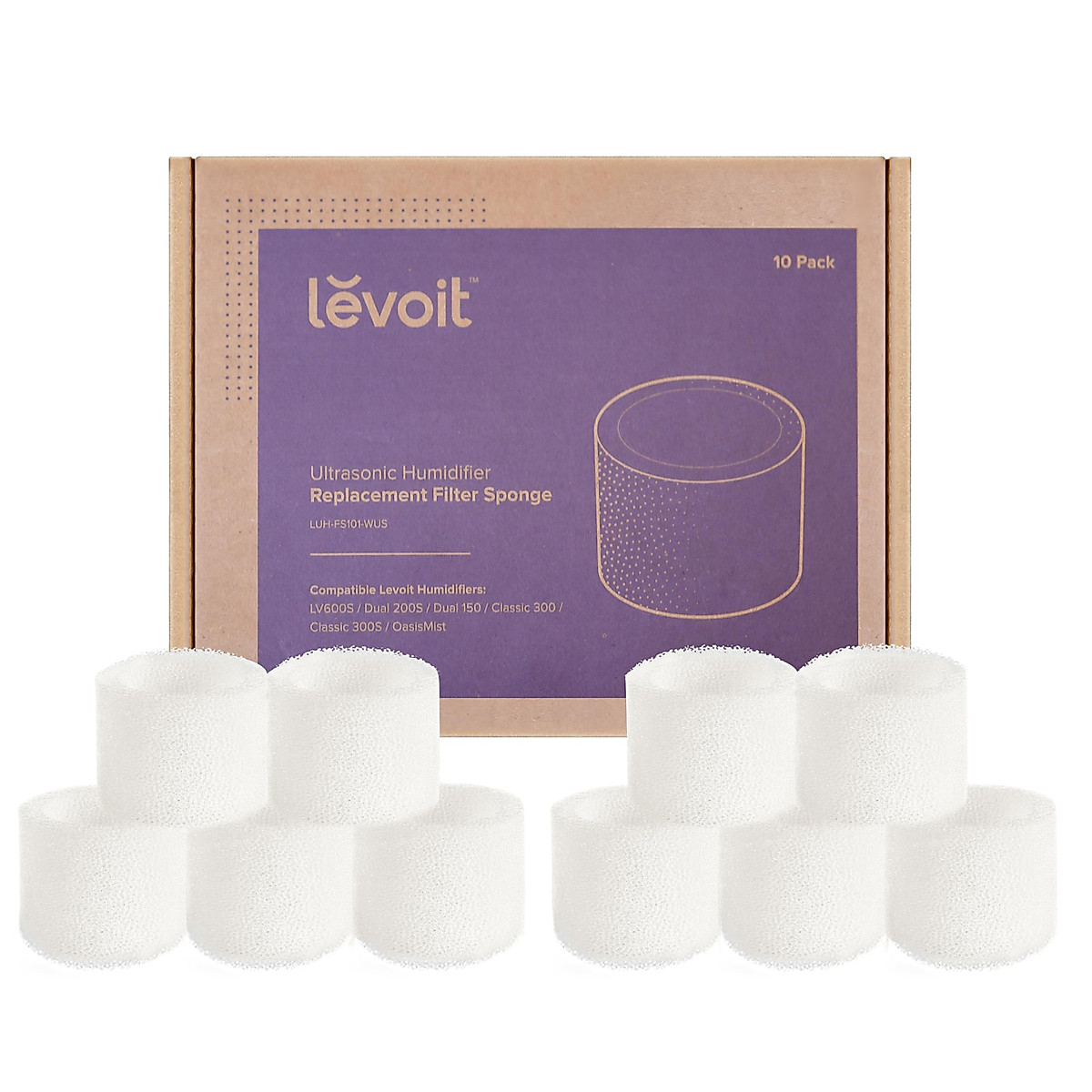 LEVOIT Cool Mist Humidifiers and 10 Pack Replacement Filter