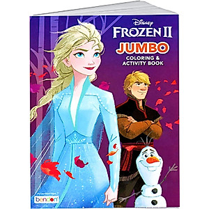 Disney Coloring Book Frozen 2 Arts Crafts Coloring, Painting Gift Set, Perforated Paper - Healthy Educational Play, for Kids Girls Boys Toddlers