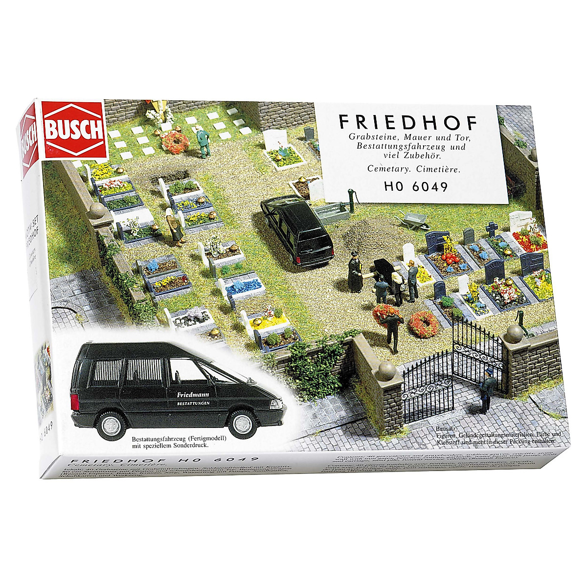Busch 6049 Cemetery Kit HO Scale Scenery Kit