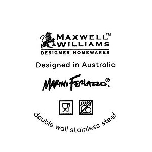 Maxwell & Williams Marini Ferlazzo Insulated Water Bottle with Koala and Friends Design, Double Wall Stainless Steel, White, 500 ml