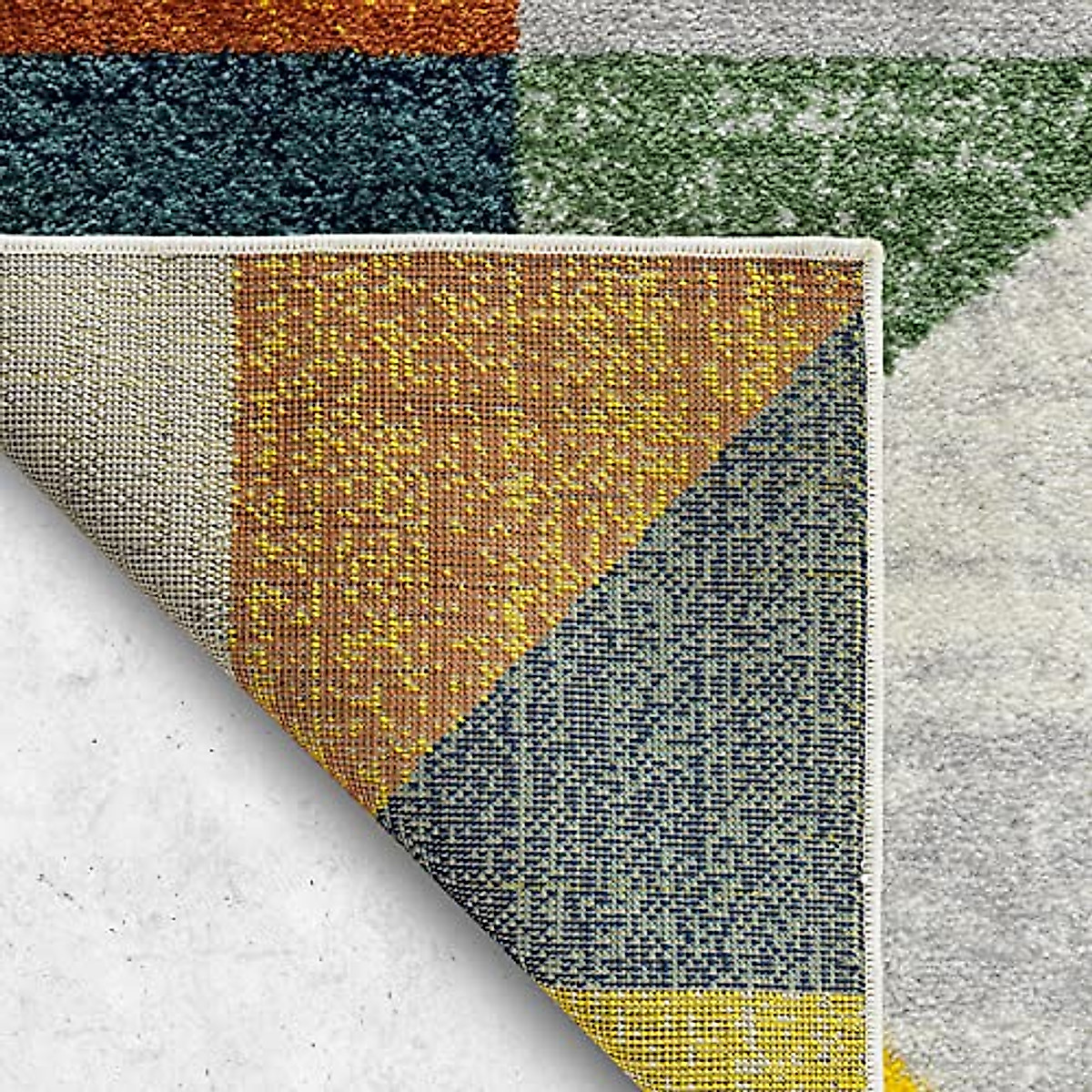 Antep Rugs Geometric 5x7 Modern Indoor Area Rug Siesta (Multi, 5'3" x 7')