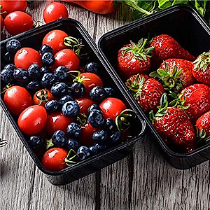 MORDEN MS 50 Pack Meal Prep Containers Reusable 26 OZ To-Go Food Containers with Lids Plastic Bento Boxes, Food Storage Lunch Box, Microwave/Freezer/Dishwasher Safe, 1 Compartment, BPA-Free