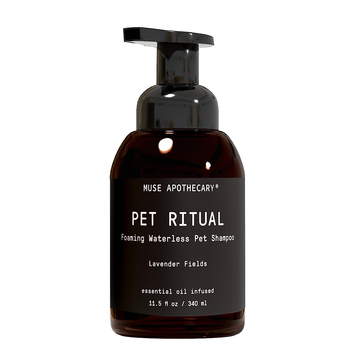 Muse Apothecary Pet Ritual Foaming Waterless Shampoo for Dogs, Waterless Dog Shampoo Foam, No Rinse Dog Shampoo, Waterless Dog Shampoo for Large Dogs - Essential Oils Infused, 11.5oz Lavender Fields