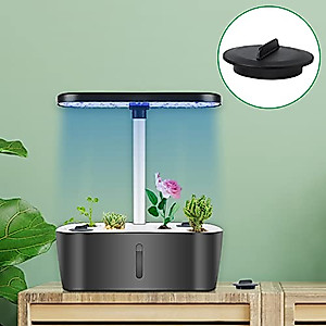 25pcs Plant Spacer Kit, Garden Plant Spacers Round Spacer Cover Plant Deck Openings for Aerogarden Indoor Hydroponic Growing System (Black)