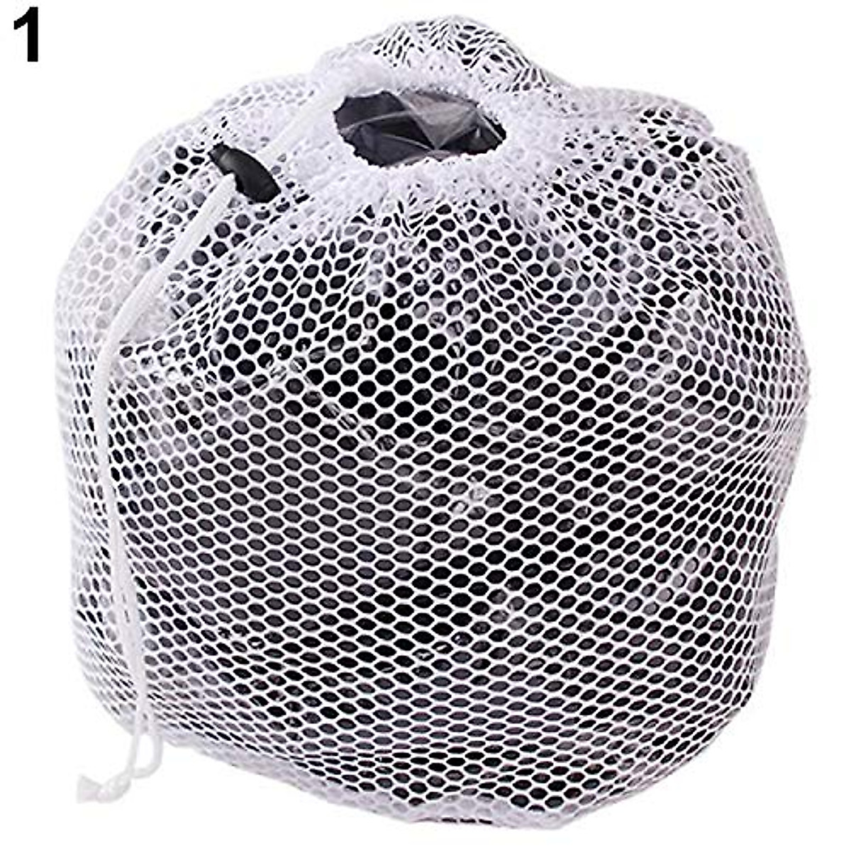 Laundry Wash Bag For Washing Machine, Fine Coarse Mesh Net Drawstring Thickened Garment Pouch