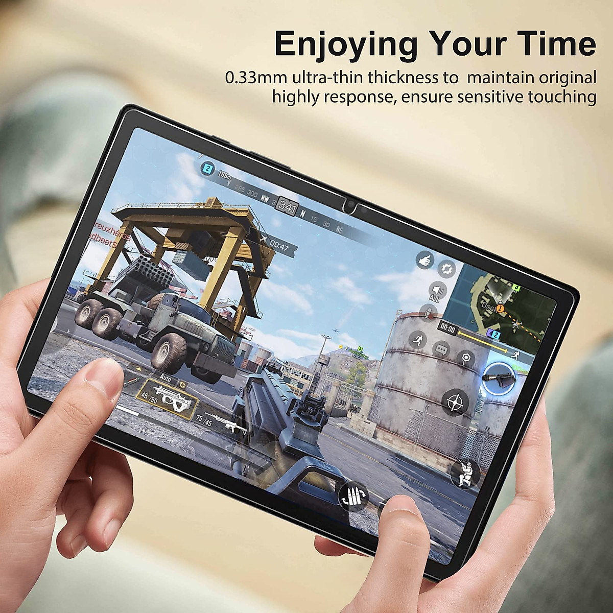 SPARIN 3 Pack Screen protector for Samsung Galaxy Tab A8 10.5 Inch, Tempered Glass Screen Protector for Galaxy Tablet A8 2022, Anti-Scratch