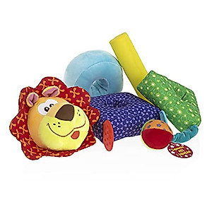 Nuby Build a Buddy- Plush Ring Stacker, Lion