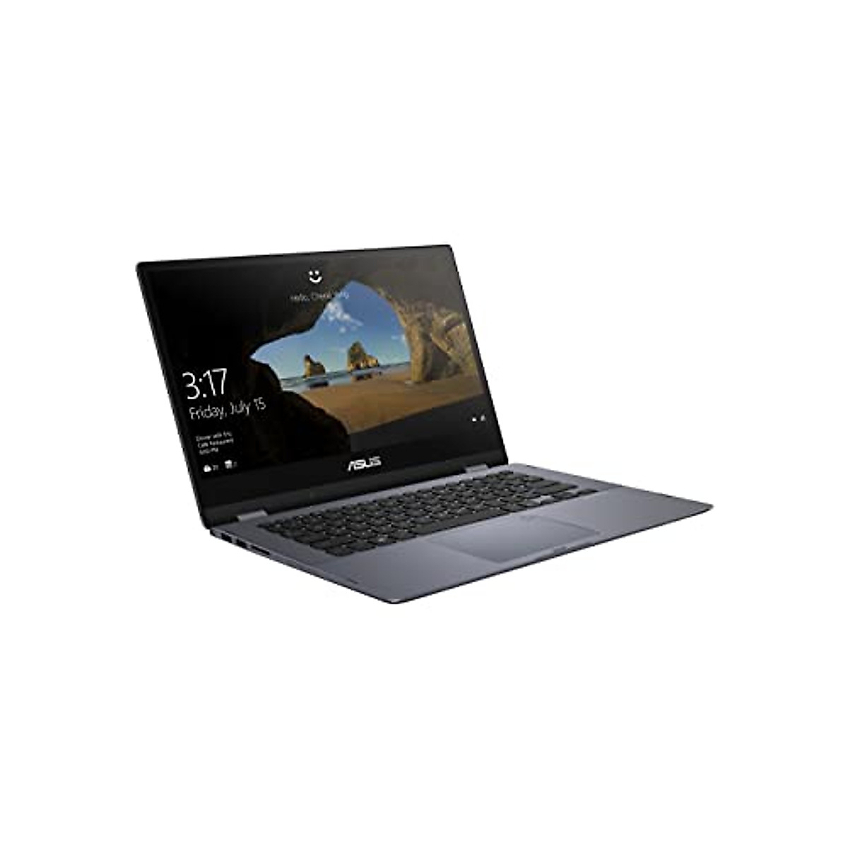 ASUS VivoBook Flip 14 Thin and Light 2-in-1 Laptop, 14 FHD Touch, Intel Core i3 Processor, 4GB RAM, 128GB SSD, Wifi, Webcam, Bluetooth, HDMI, Fingerprint, Windows 10 S (Renewed)