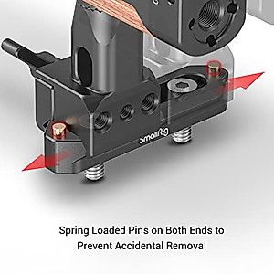 SmallRig NATO Rail, Quick Release Safety NATO Rail, 7cm Long with Spring Loaded Pins for RED/BMD - 1195