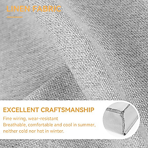 ROFIELTY Bench Cushion 31 inch, Durable Bench Cushions for Indoor Furniture, Window Seat Cushions Indoor, Personalized Custom Bench Cushion (31x15x3inch,Light Gray)