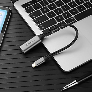 Answin USB C to Mini Displayport (4K@60Hz), Thunderbolt 3 to Mini DisplayPort Adapter for iPhone 15 Series, M1/M2 MacBook, MacBook Air/Pro 2016-2023, Galaxy S8-S23, Steam Deack and Rog Ally